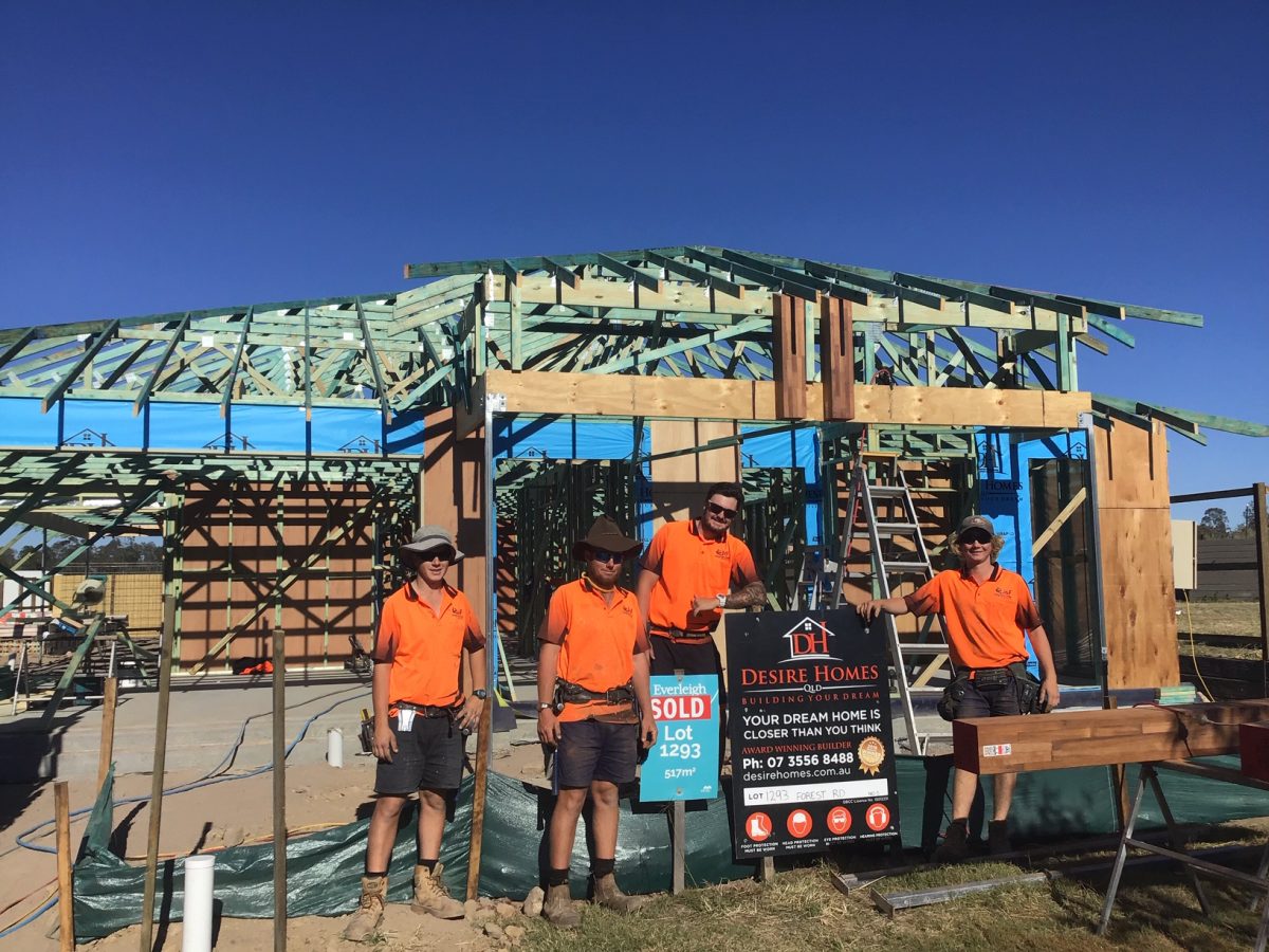 Carpentry Team Photo July 2019 - Desire Homes Queensland