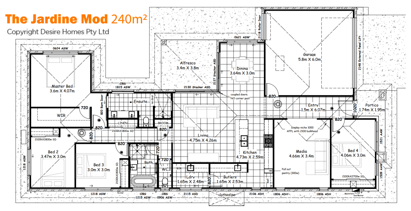 The Jardine Mod 240 with Copyright - Desire Homes Queensland
